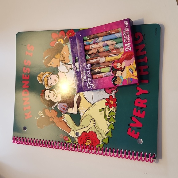 Disney | Toys | Disney Princess Journal With 24 Box Crayon Set | Poshmark